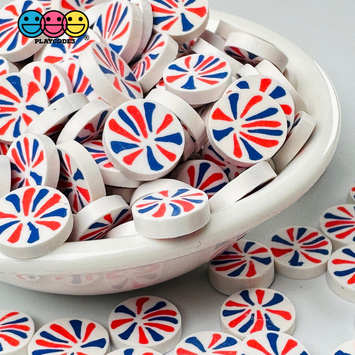 4th of July Fake Clay Sprinkles Fireworks Jimmies| PLAYCODE3