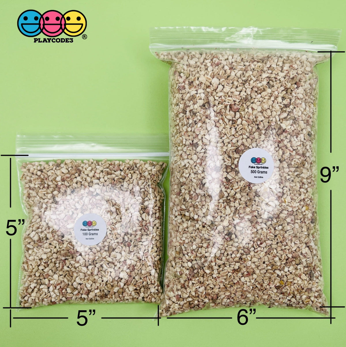 500g Heat-Dried Faux Nuts for Decor & Fake Bake Sprinkles| PLAYCODE3