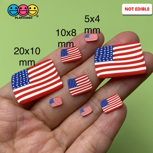 American Flag Fimo Slices 4th Of July Fake Sprinkles| PLAYCODE3