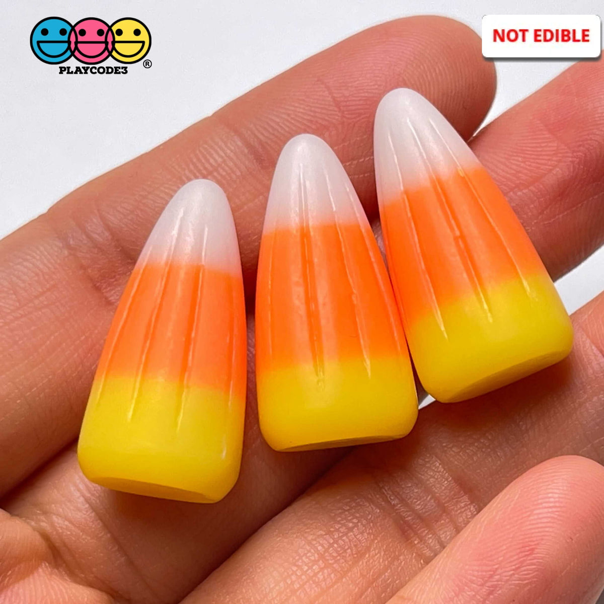 Candy Corn Fake Food Realistic Candies Charm Halloween Cabochons 10 pc ...