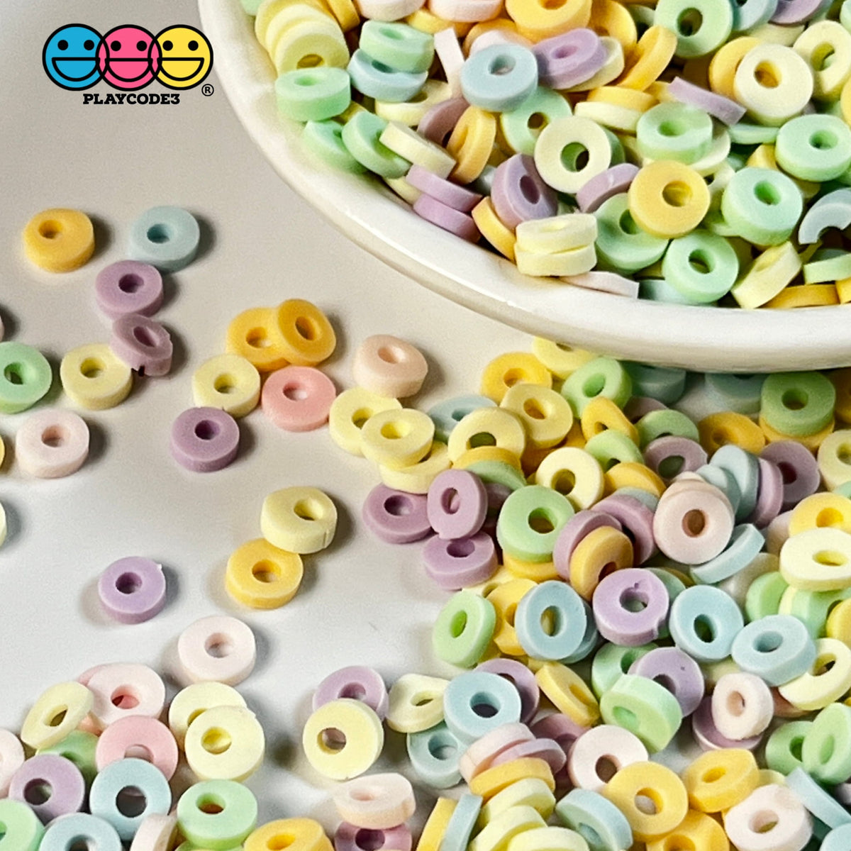 Pastel Cheerios Fake Clay Sprinkles for Easter Crafts| PLAYCODE3