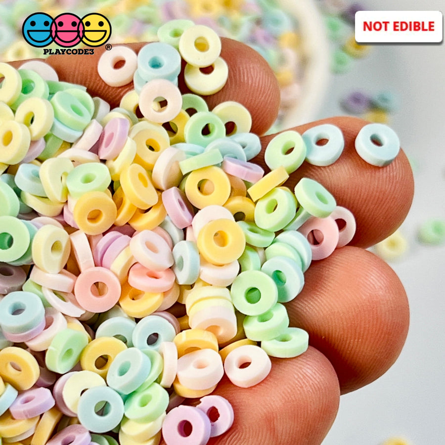 Pastel Cheerios Fake Clay Sprinkles for Easter Crafts| PLAYCODE3