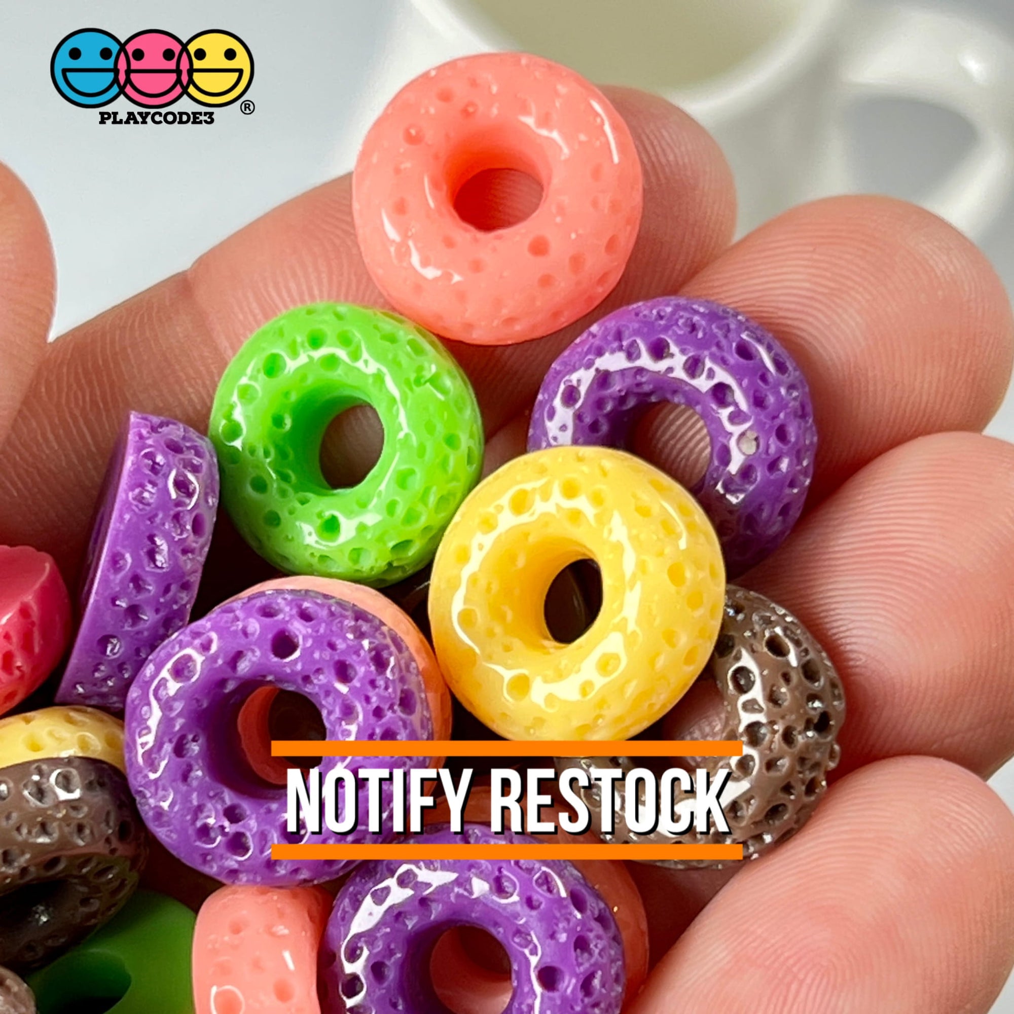 Cheerios Froot Loops Cereal Charms Fake Food Decoden 20 pcs 5 Colors ...