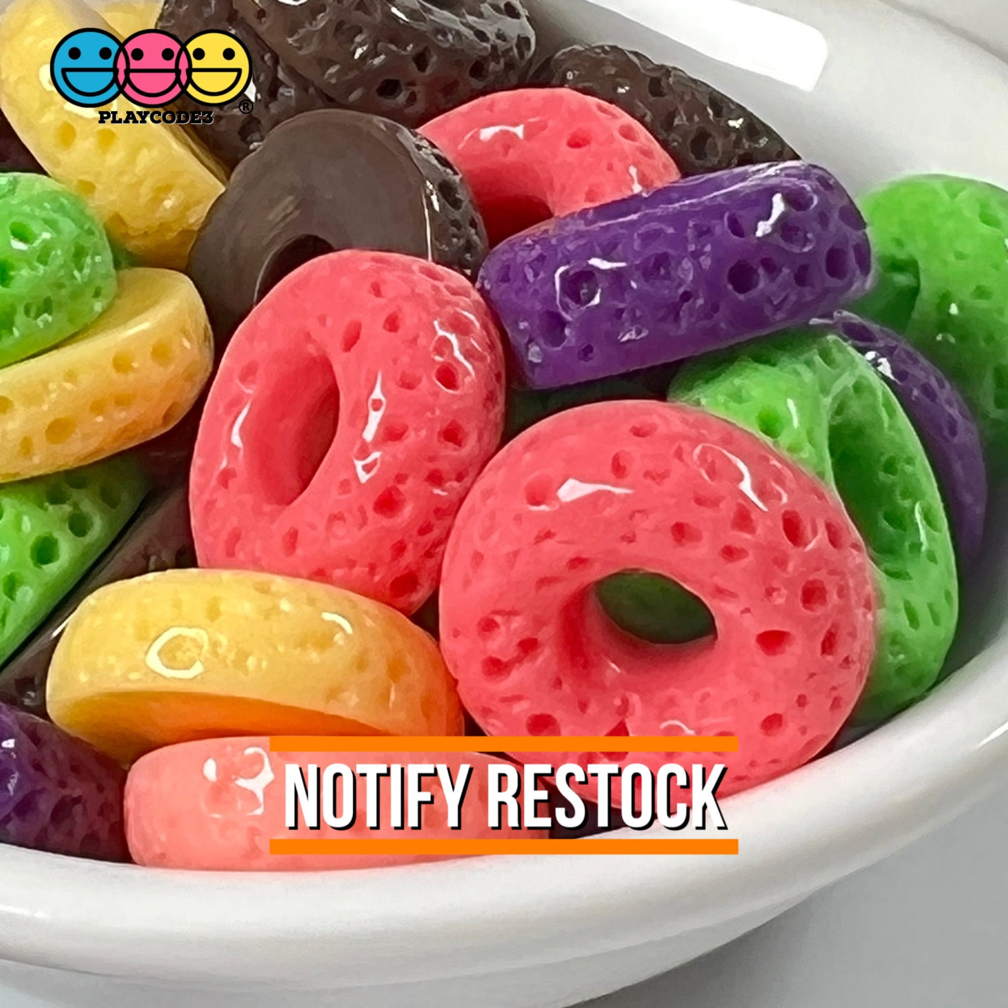 Cheerios Froot Loops Cereal Charms Fake Food Decoden 20 pcs 5 Colors ...