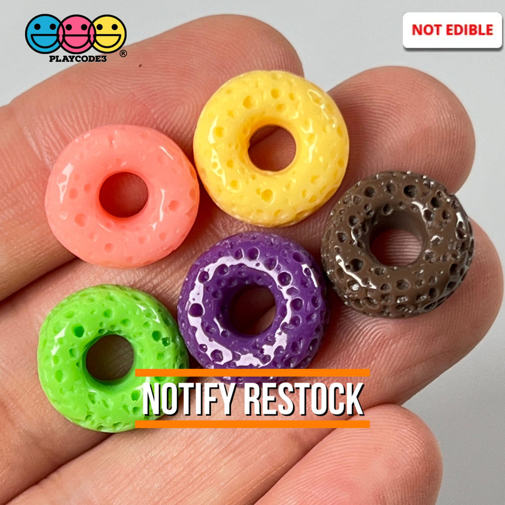Cheerios Froot Loops Cereal Charms Fake Food Decoden 20 pcs 5 Colors ...