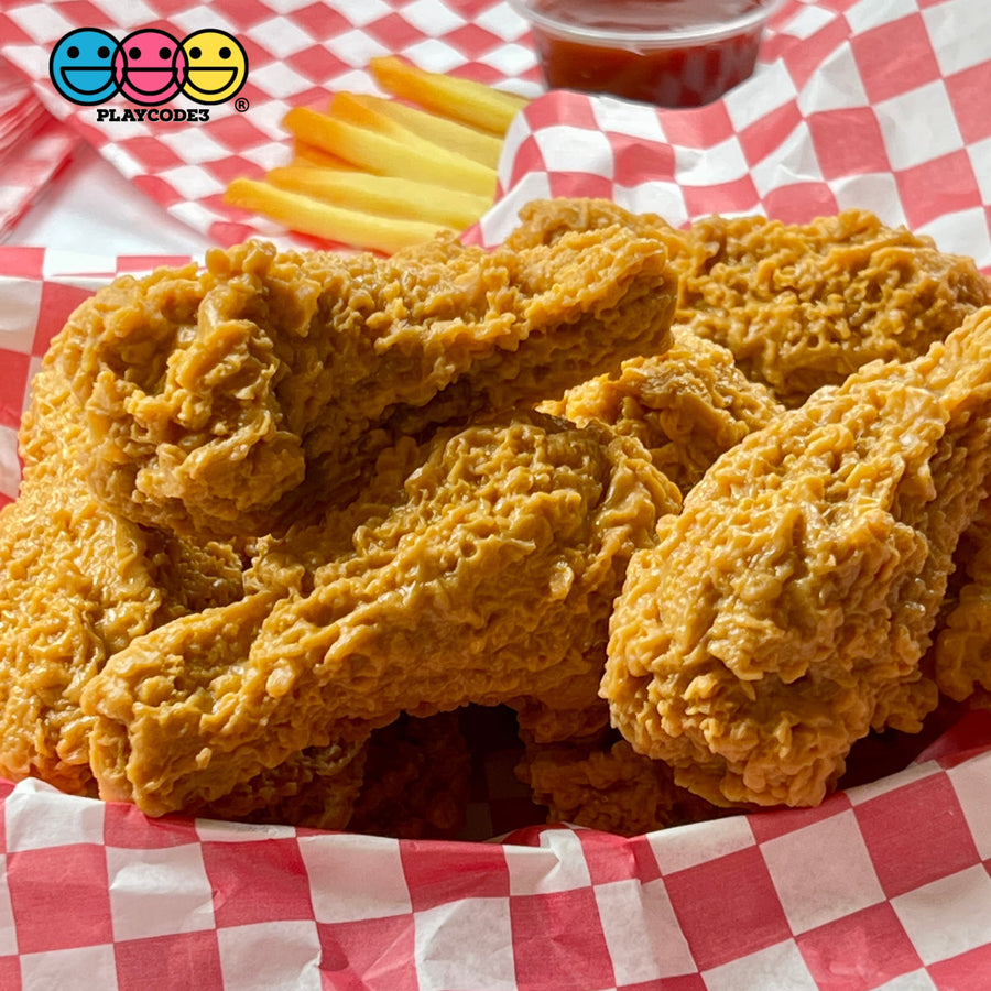 Realistic Fried Chicken Legs Fake Food Charm 3 Types| PLAYCODE3