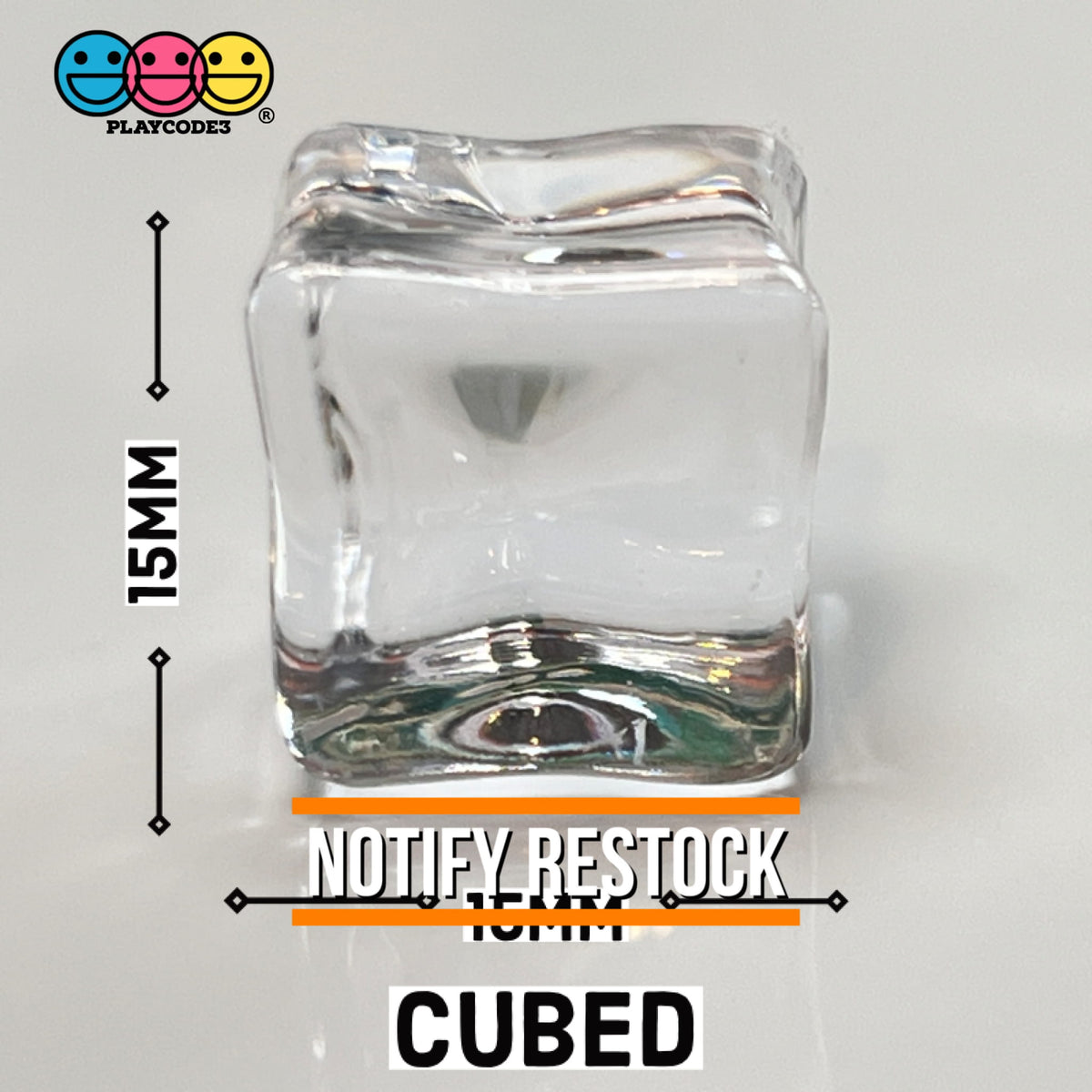 Fake Ice Cubes Charms Cabochon Decoden 9pcs - PLAYCODE3 LLC| PLAYCODE3