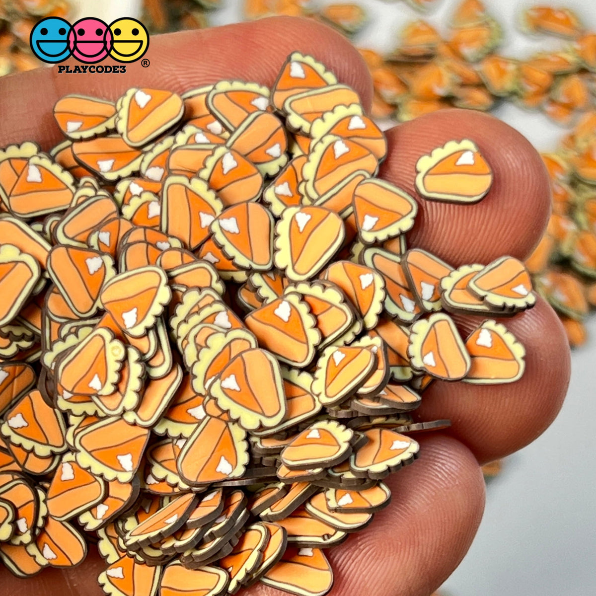 Pumpkin Pie Fimo Slices Fake Sprinkles 10 pcs| PLAYCODE3