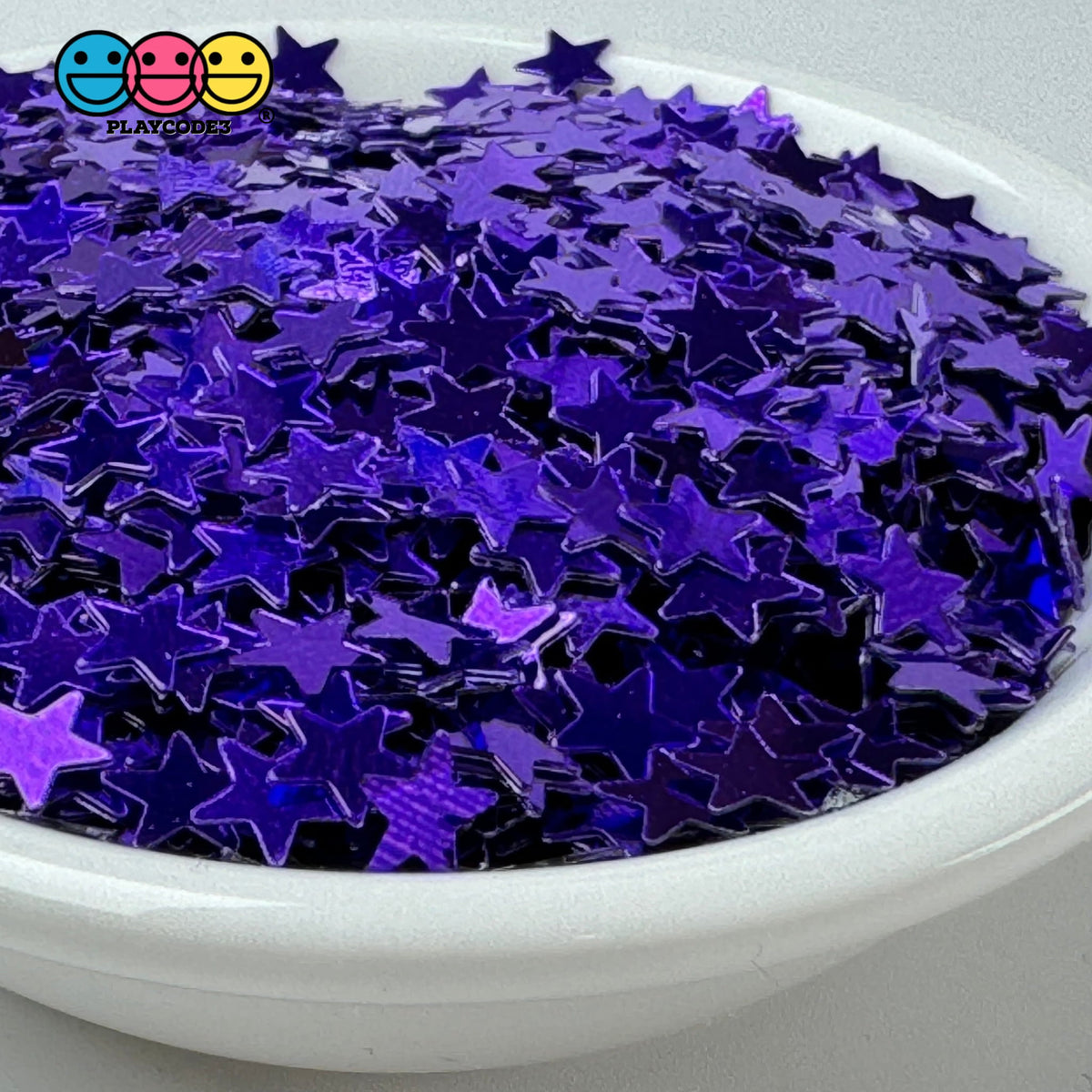 Purple Stars Glitter for Decoden - 5mm Funfetti| PLAYCODE3