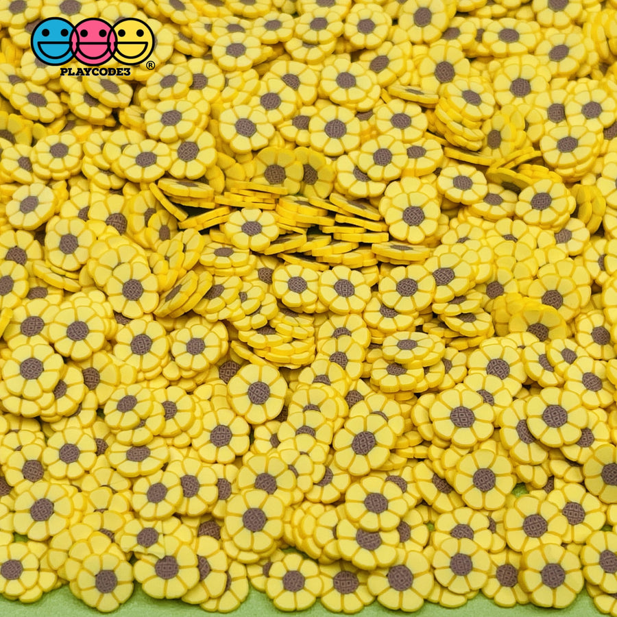 Sunflower Fimo Slices Fake Sprinkles – Decoden Jimmies| PLAYCODE3