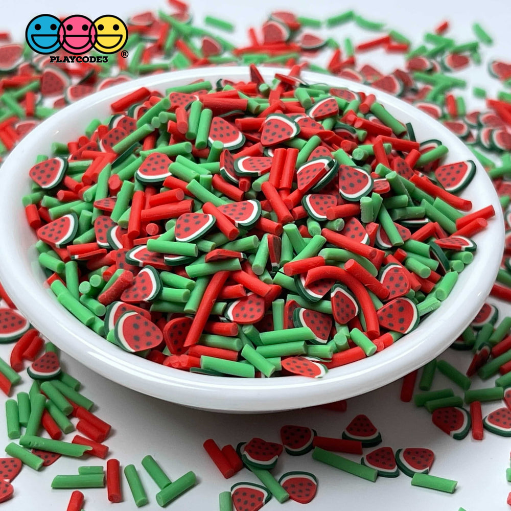Watermelon Patch Fake Clay Sprinkles Decoden Jimmies| PLAYCODE3