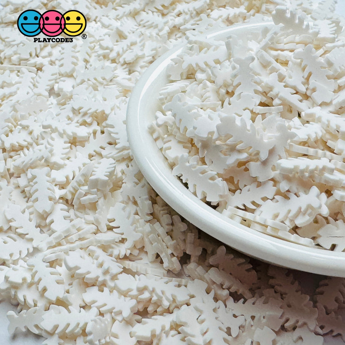 White Fish Bone 10mm Fake Sprinkles for Decoden| PLAYCODE3