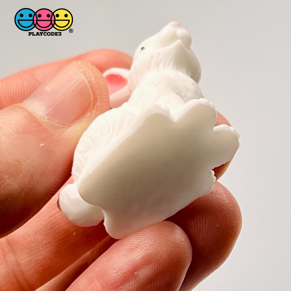 White Rabbit Figurine Bunny Craft Supplies | PLAYCODE3| PLAYCODE3